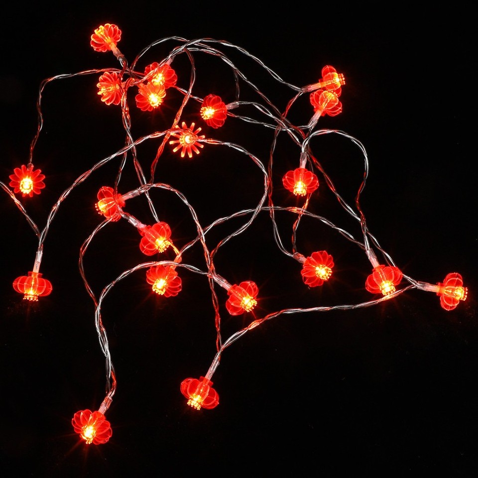 Lantern String Lights Lunar New Year Lanterns Chinese Festival Pendant ...