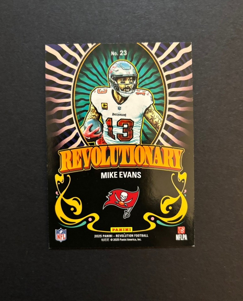 Mike Evans 2025 Panini Revolution Football Revolutionary #23 SSP Case ...