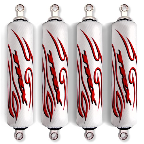 White Shock Covers Honda ATV TRX 700 TRX700 XX (4 shocks models) NEW | eBay