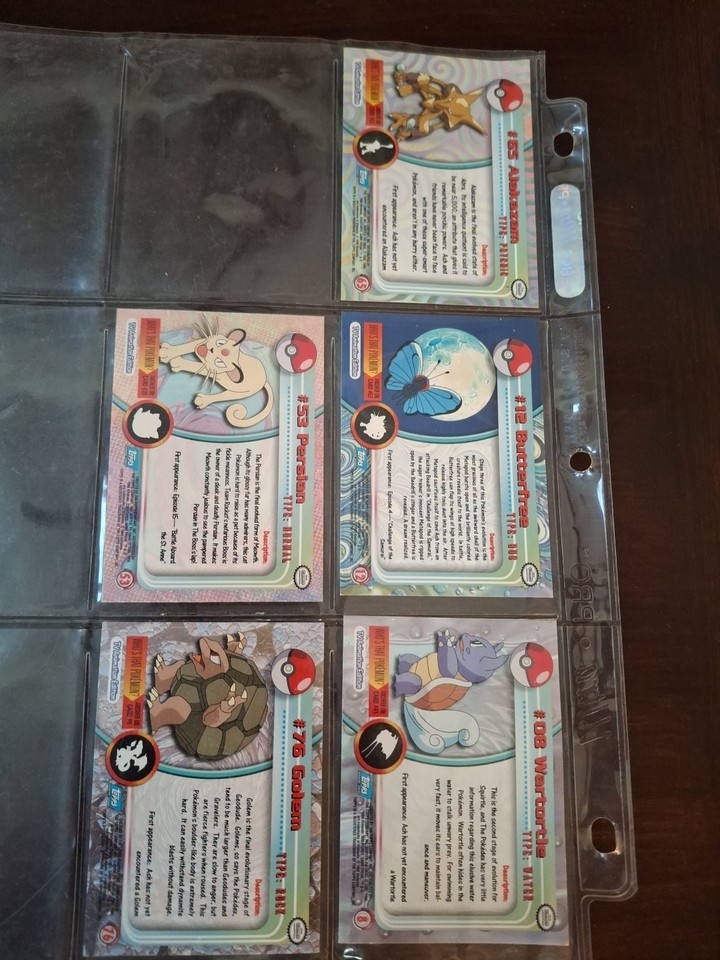 Pokemon Card Collection Lot Of 73 Mixed Basic Evolves Binder Sheets ...