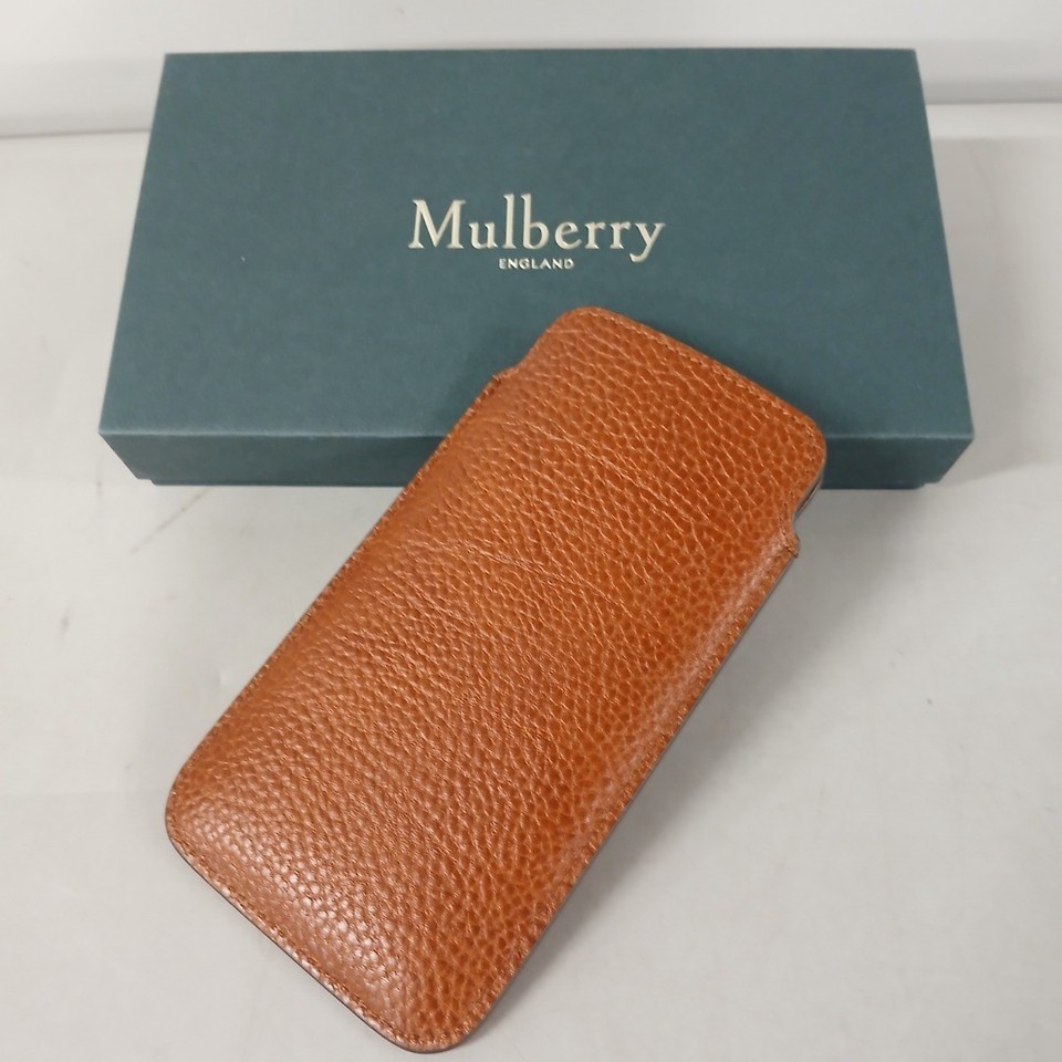 Mulberry Leather iPhone 7 Phone Cover Sleeve Grain Veg Tan Gift Boxed ...