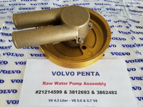 Volvo Penta New Water Pump 4.3L V6 - 5.0 & 5.7 V8 3.0GSPB GSPE GSMEFS ...