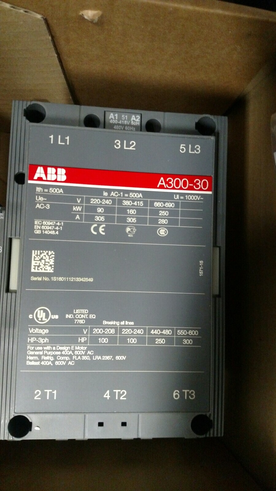 1 Pcs ABB AC Contactor A300-30-11 Ac220v for sale online | eBay