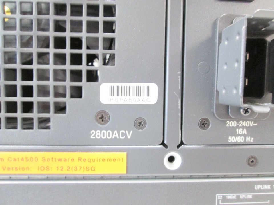 Cisco WS-C4506-E Catalyst Switch w/ 5x WS-X4648-RJ45+E 1x WS-X45-SUP6L ...