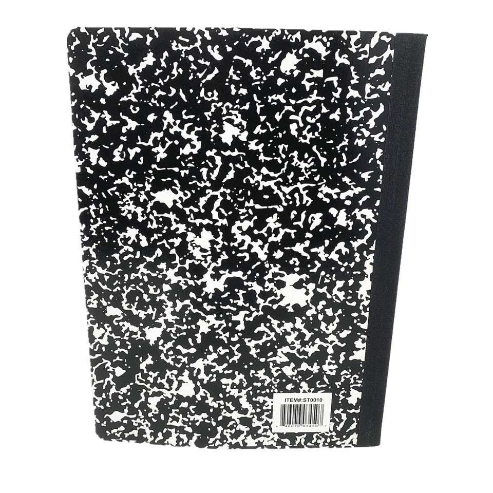 6 Pack Note Books Composition Wide Ruled Book 100 Sheet 200 Pages Back ...