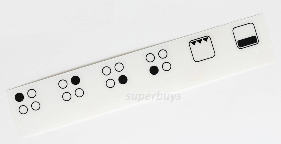 4 Hob Stove Cooktop Adhesive Oven Sticker Label Electric Induction Gas ...