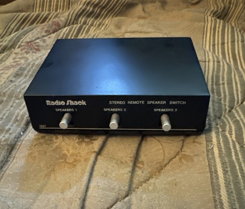 Radio Shack Realistic 3 Way Stereo Remote Speaker Switch 40-125B | eBay