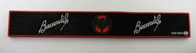 Bacardi Together Rum Bar Mat Spill Mat (3.5"x 23.5") Man Cave | eBay ...