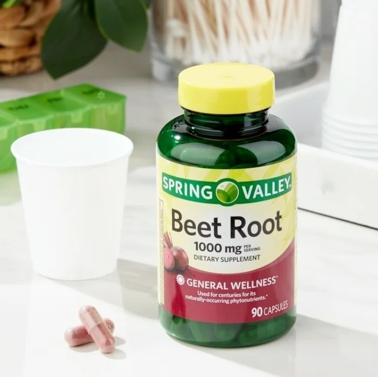 Spring Valley Beet Root Dietary Supplement, 1000 mg, 90 Capsules | eBay