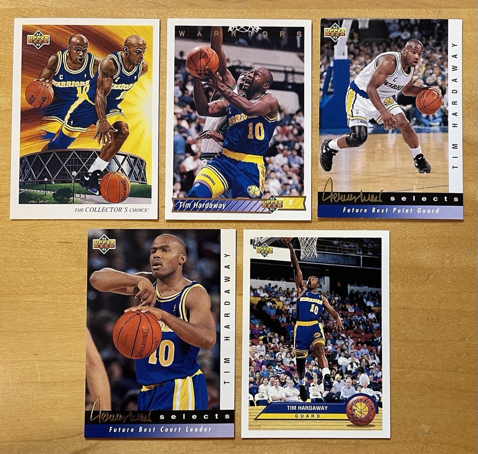 Tim Hardaway Lot Of 5 Different 1992-93 Upper Deck Golden State ...