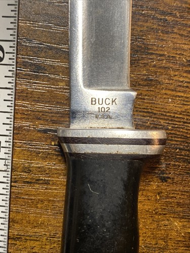 Buck 102 Woodsman Knife USA 1987 w/ Flap Sheath - Nice! | eBay