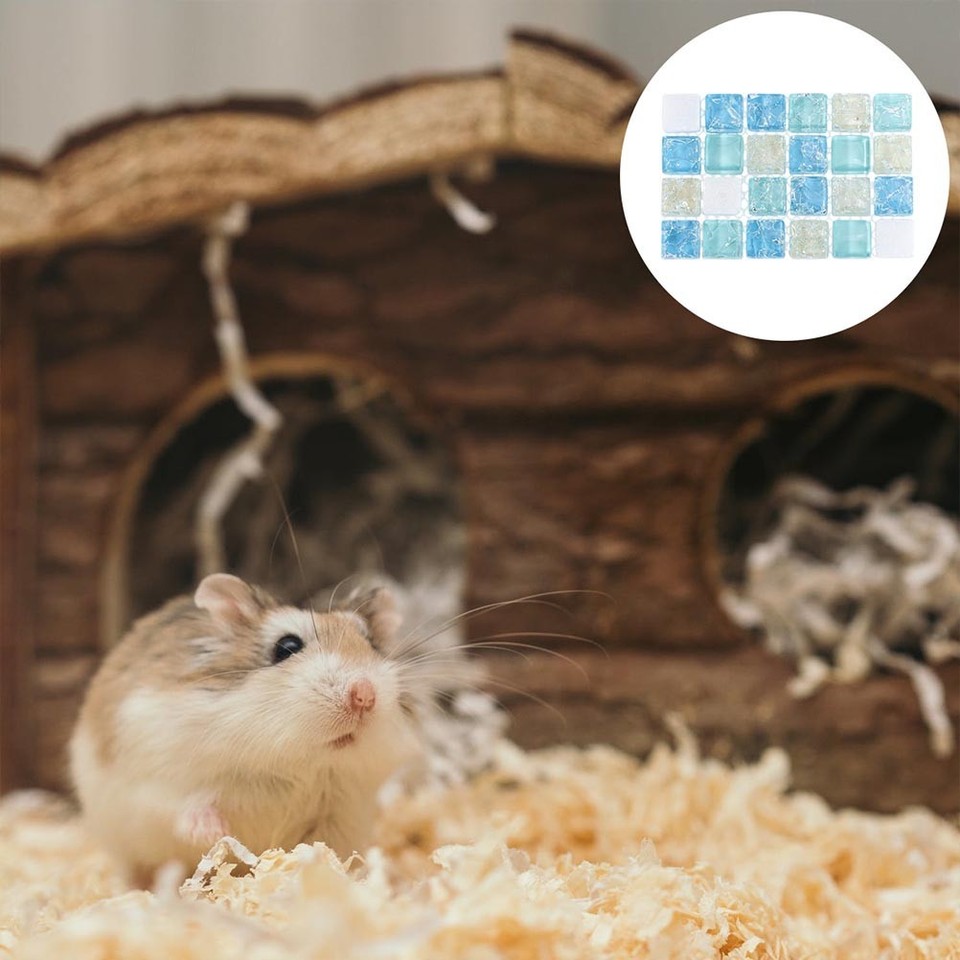 2 Pcs Pet Cooling Sleeping Plate Bed Nest for Hamster Small Animals ...