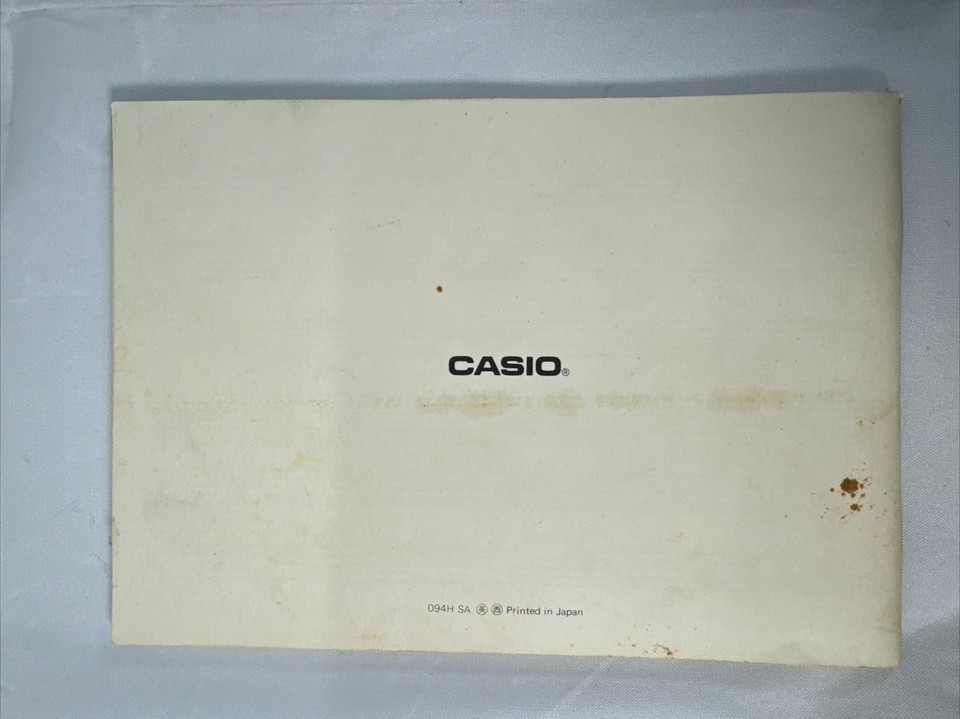 Casio MT-800 Instruction Manual Casio Keyboards | eBay