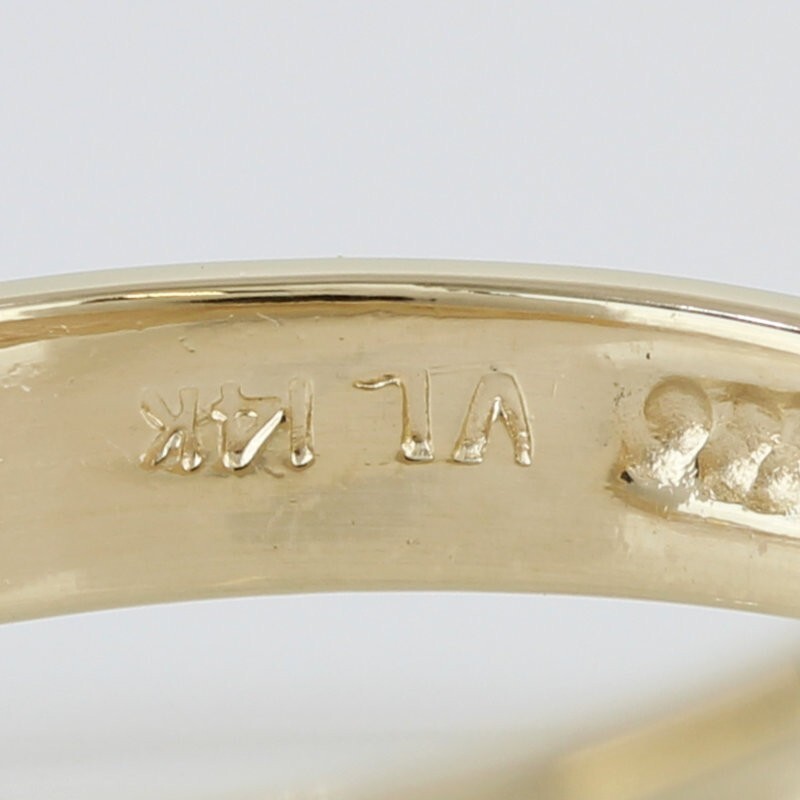 14K Yellow Gold MWI Eloquence Swirl Solitaire Pear Diamond Anniversary ...