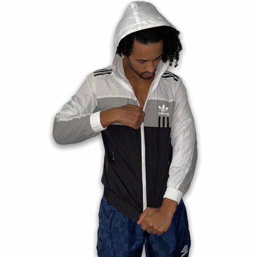 Super Rare Vintage Adidas Originals Jacket Shiny Silk… - Gem