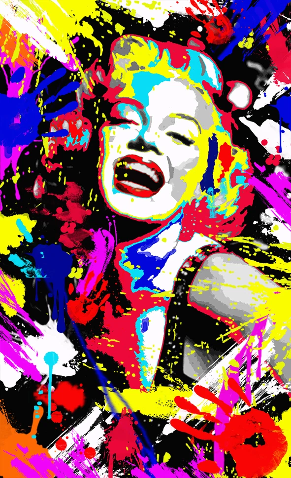 Marilyn Monroe Abstract Art