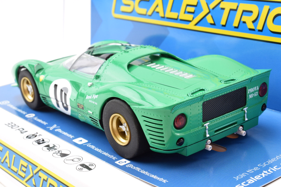 Scalextric Green 330 P4 - David Piper W/ Lights 1/32 Scale Slot Car ...