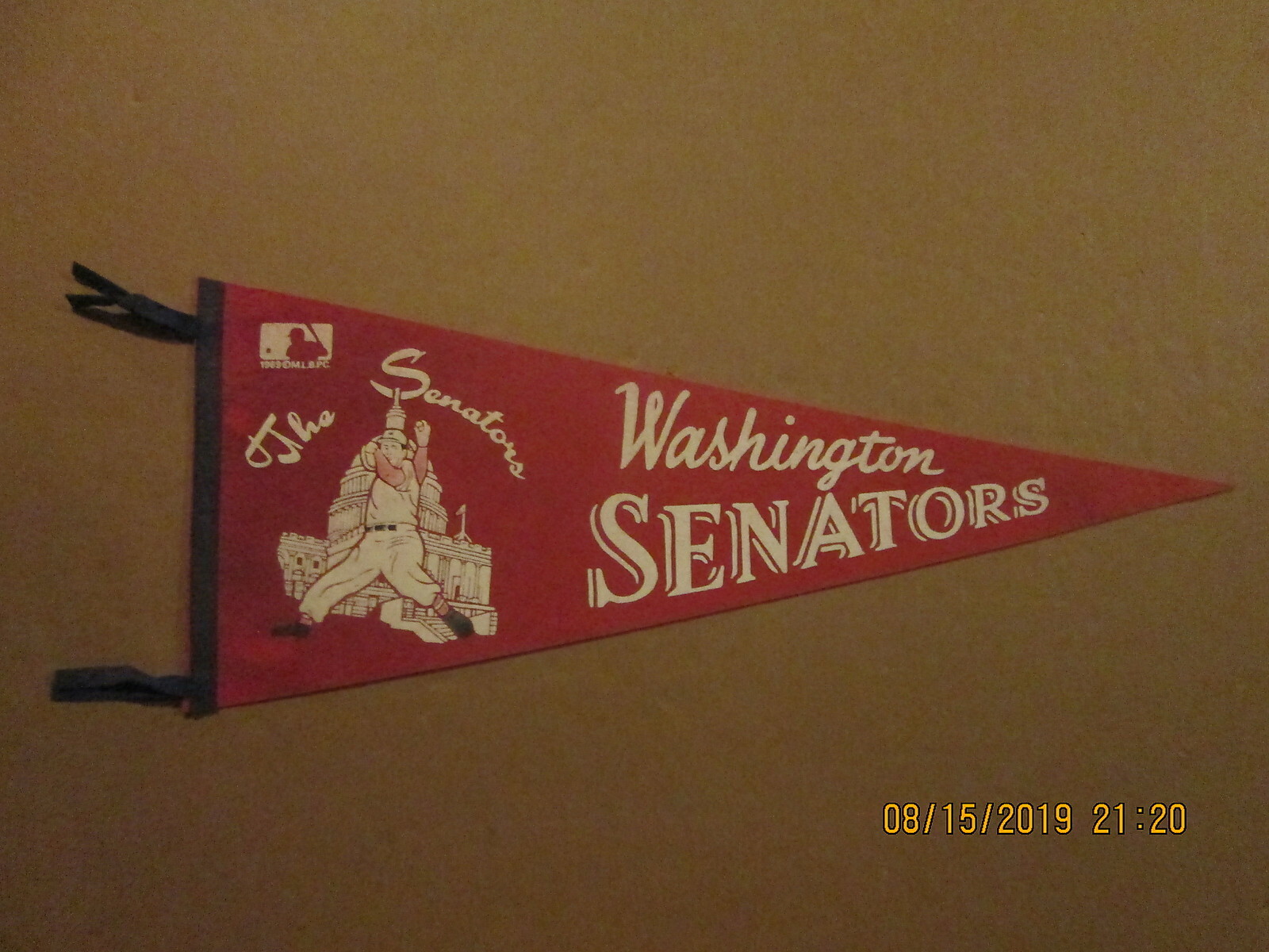 MLB The Senators Vintage Washington Senators Circa 1969 Logo Baseball ...