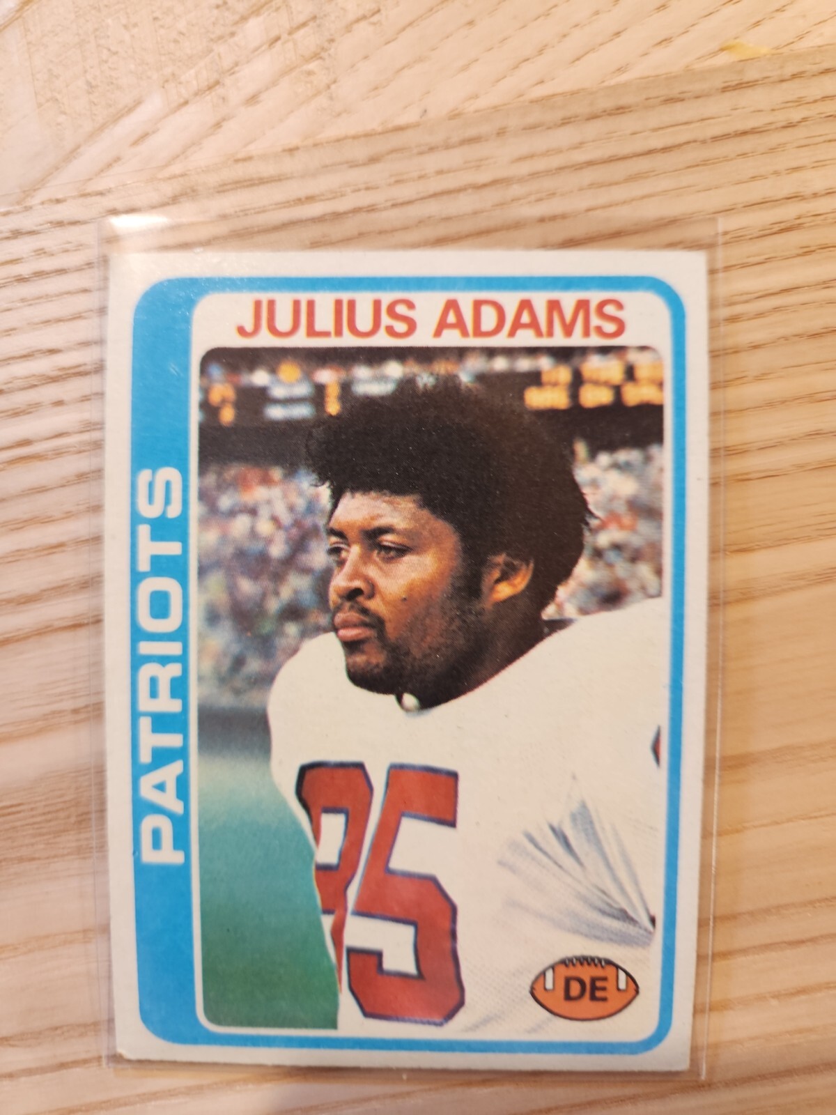 1978 Julius Adams Patriots Topps Card 401 Free Shipping | eBay