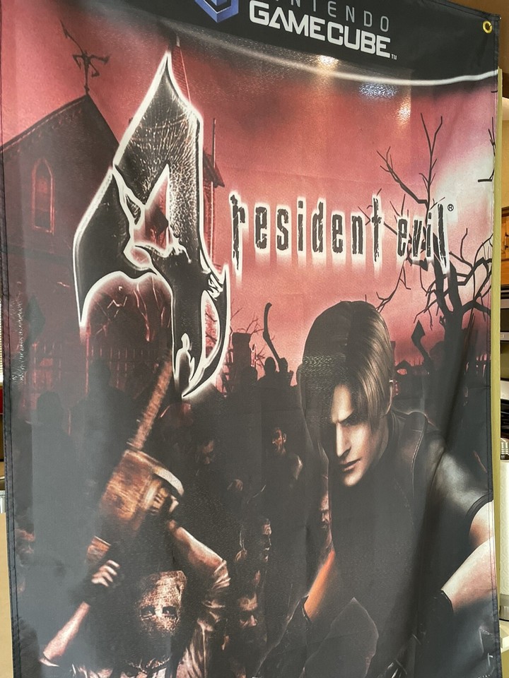 Resident Evil 4 5ft Flag Nintendo Gamecube 2005 Banner Poster NGC ...