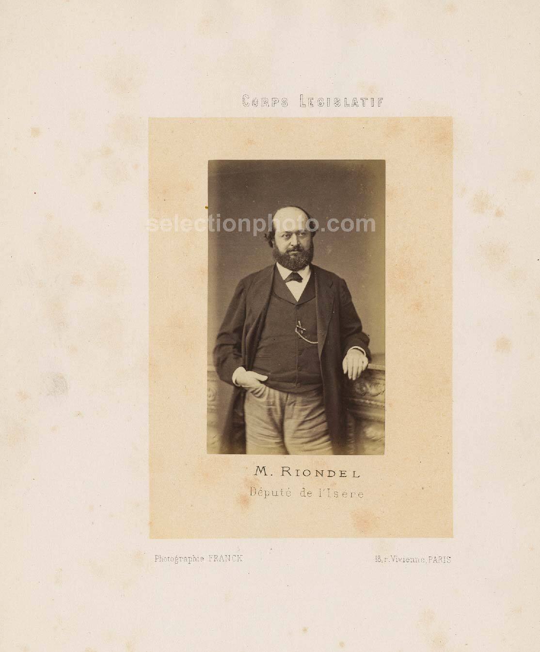 Louis RIONDEL Second Empire deputy of Isère - Albumen by Franck 2 ...