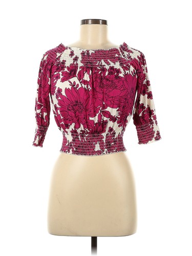 Moda International Women Red 3/4 Sleeve Top M | eBay