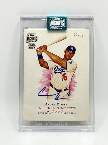 2024 Topps Archives Signature Series Andre Ethier Auto /32 #71 (KB) | eBay