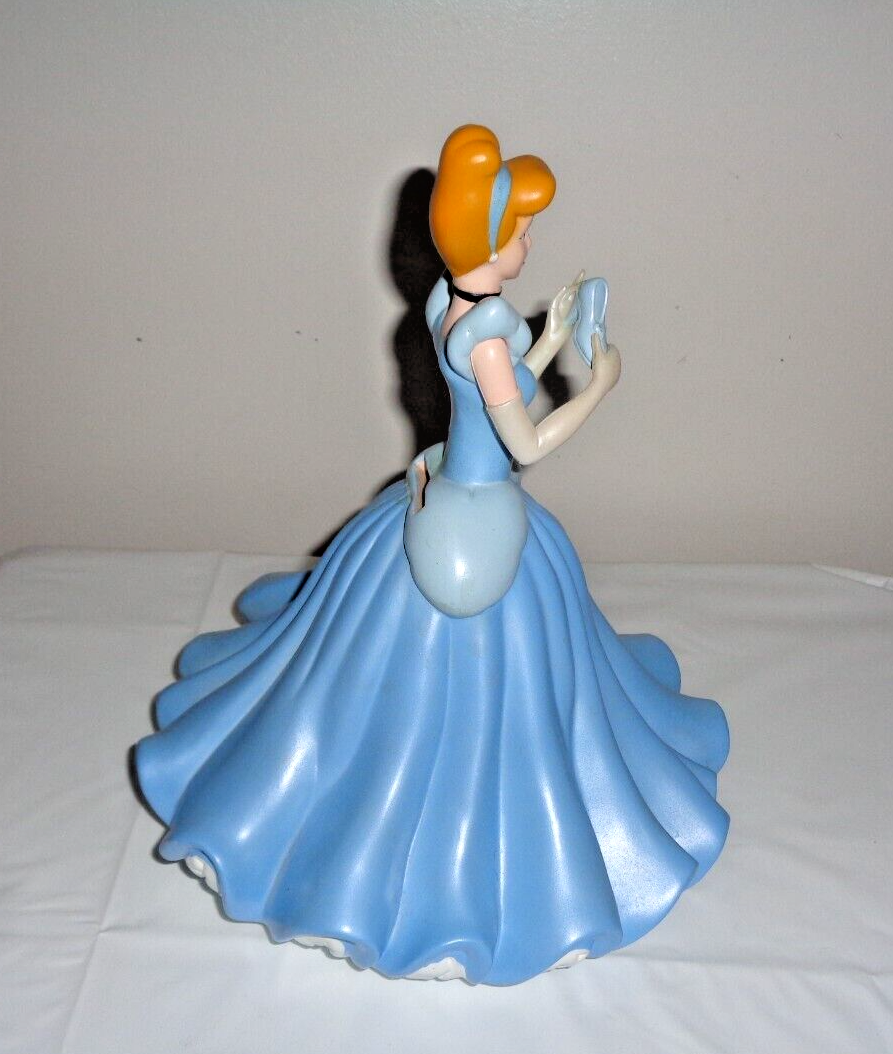 Vintage Disney Cinderella Princess Bank Piggy Coin Bank Blue Dress Hard ...