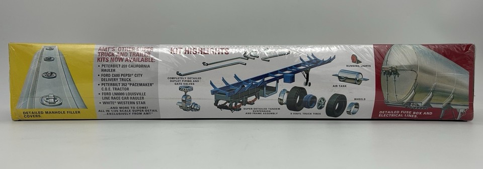 Sealed AMT Fruehauf Tanker Gulf Semi Trailer - Plastic Model Truck Kit ...