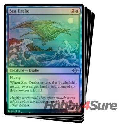 Foil Sea Drake X4 M/NM Magic: The Gathering MTG Modern Horizons 2 | eBay