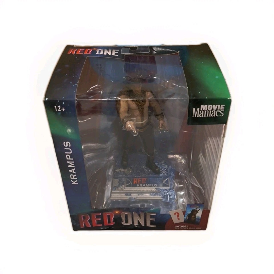 Krampus Red One Movie Maniacs 6” Horror Figure + Bonus Mini Poster ...