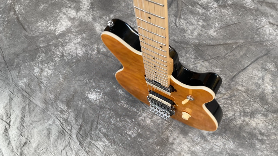 Custom Music Man n Signature Amber Quilt Top Electric Guitar | eBay