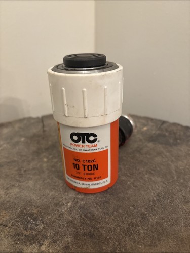 C Series OTC Power Team 10 Ton Hydraulic 2 1/8” Single Acting Cylinder ...