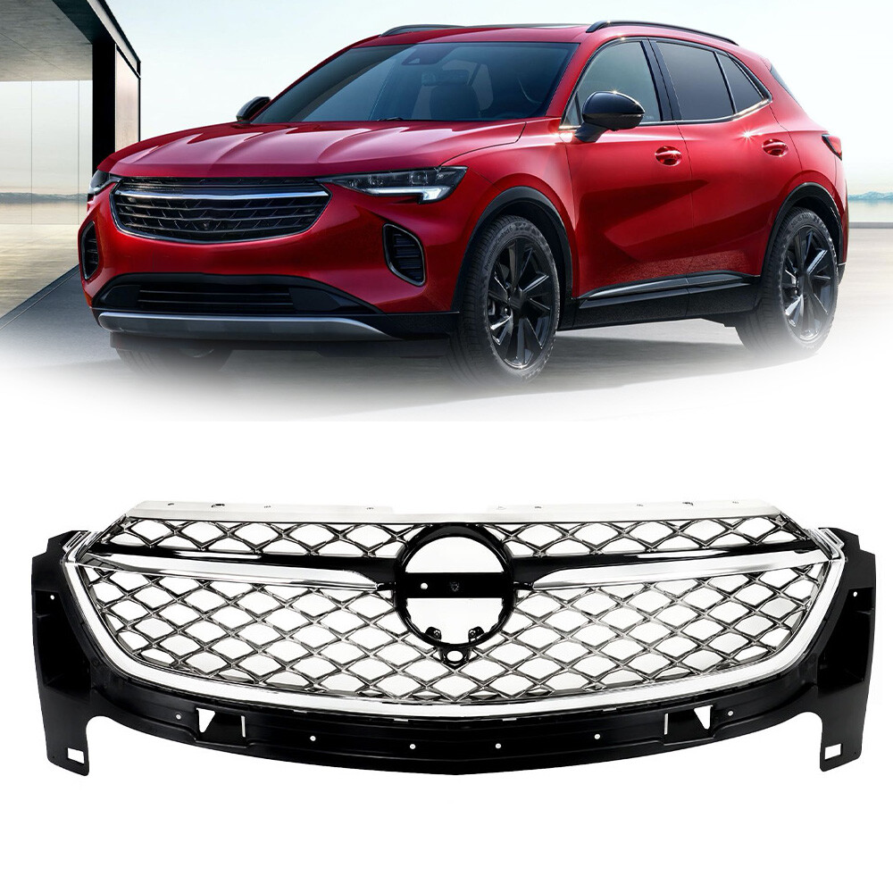 Front Bumper Grille Chrome For Buick Envision 2021 2023 Mesh Grill ...