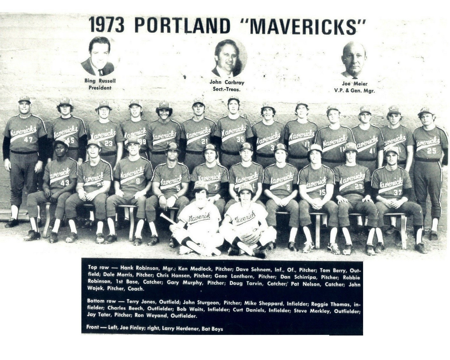 1973 PORTLAND MAVERICKS 8X10 TEAM PHOTO BASEBALL PICTURE PCL | eBay