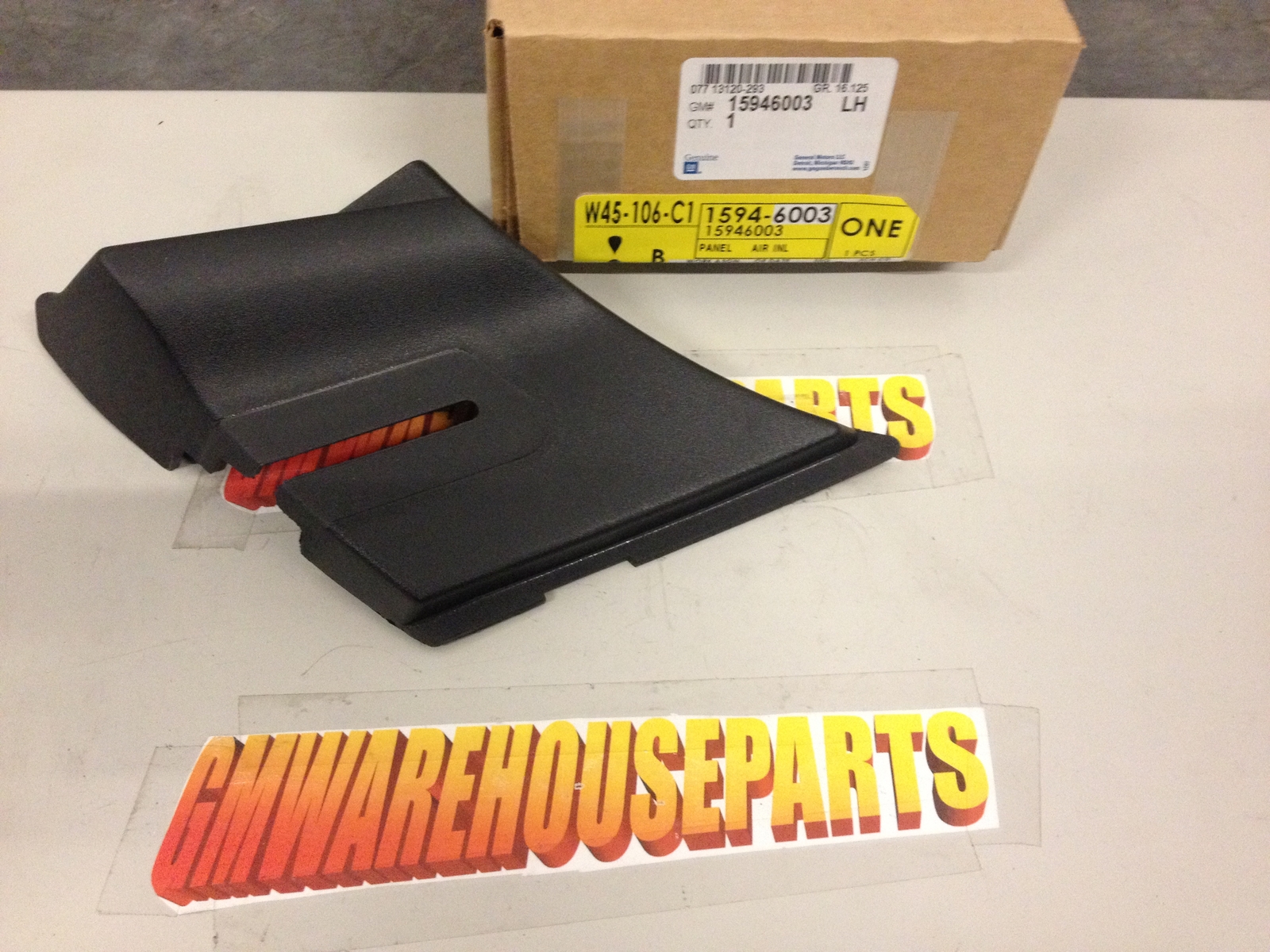 2007-2013 SIERRA AIR INLET VENT COWL DRIVERS SIDE END CAP LEFT NEW GM ...