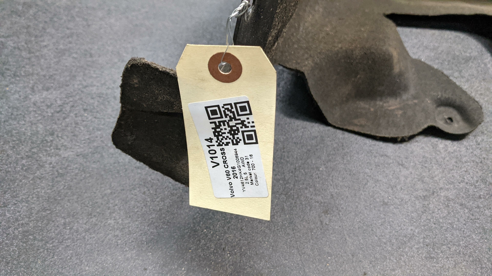 Rear Left Fender Liner Splash Shield 2016 Volvo V60 31333252 2015 2017 ...