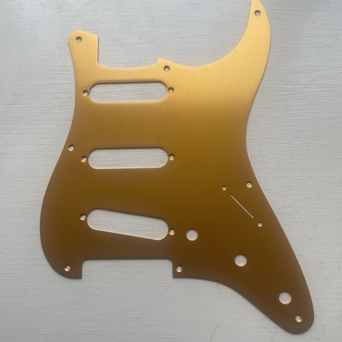 Strat SSS Anodised/Brushed Copper Aluminum Guitar 8-Hole Pickguard fits ...