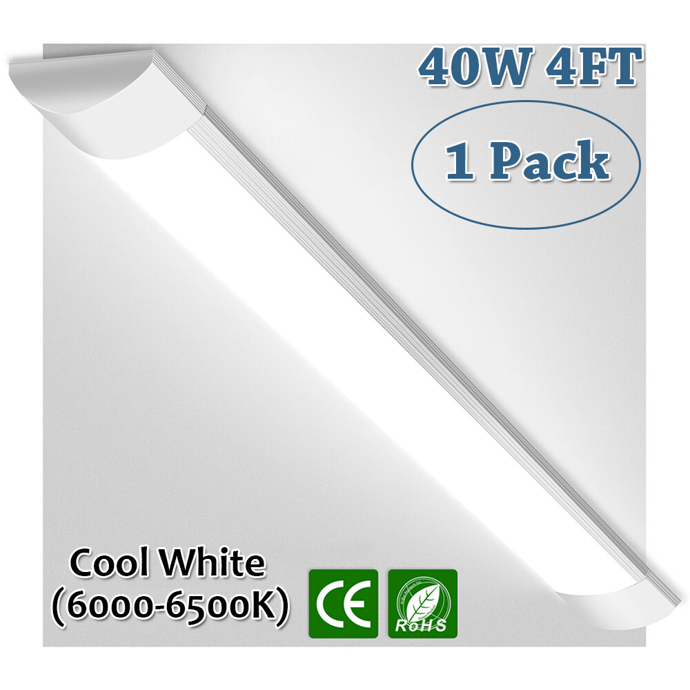 1 PACK 4FT LED SHOP LIGHT 6500K Daylight Fixture LED Ceiling Lights ...