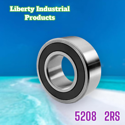 5208 2RS Double - Row Angular Contact Ball Bearing 40 x 80 x 30mm By ...