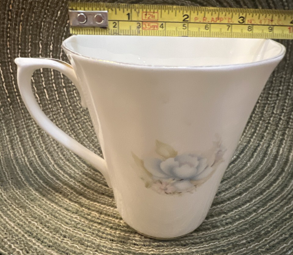 Royal Stuart Fine Bone China Ribbed Mug Floral Blue Flowers Crafted ...