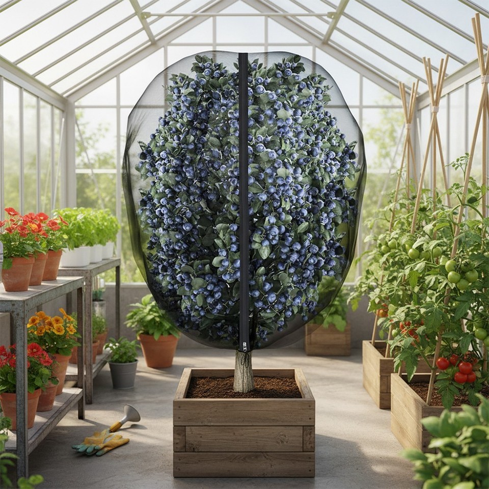 Simple Installation Fruit Tree Netting with Functional Zipper and ...