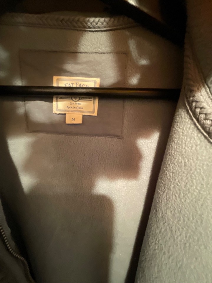 FAT FACE HADLEY WOODLAND GREEN ZIP TEDDY HOOD FLEECE /JACKET SIZE m 12/ ...