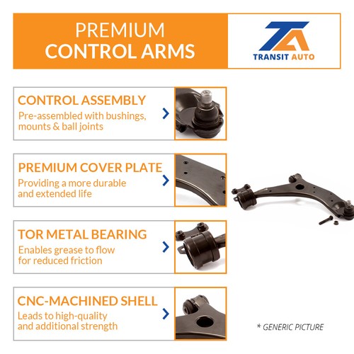 Front Suspension Control Arm And Ball Joint Assembly Kit For Hyundai ...