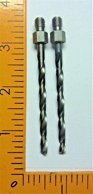 2 - 11/64" Threaded Drill Bits, 1/4-28 Threaded .1719 Drill Bit ...