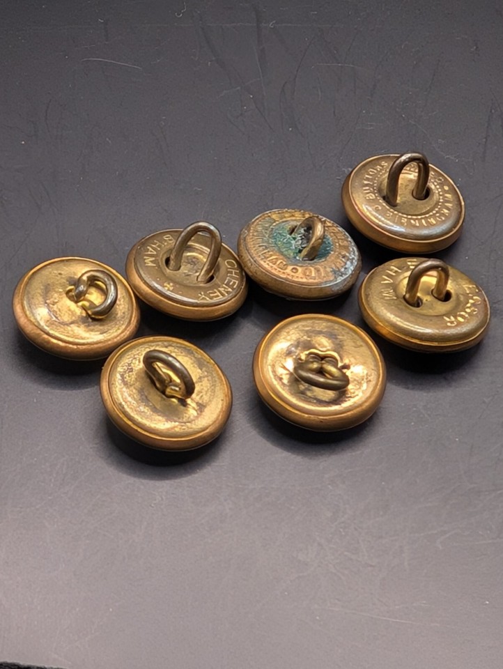 7 x General Service Buttons by Various Makers Vintage & Antique ...