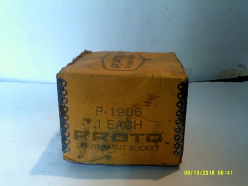 VINTAGE PROTO PROFESSIONAL 3" BEARING NUT SOCKET P1906 UNUSED IN BOX | eBay