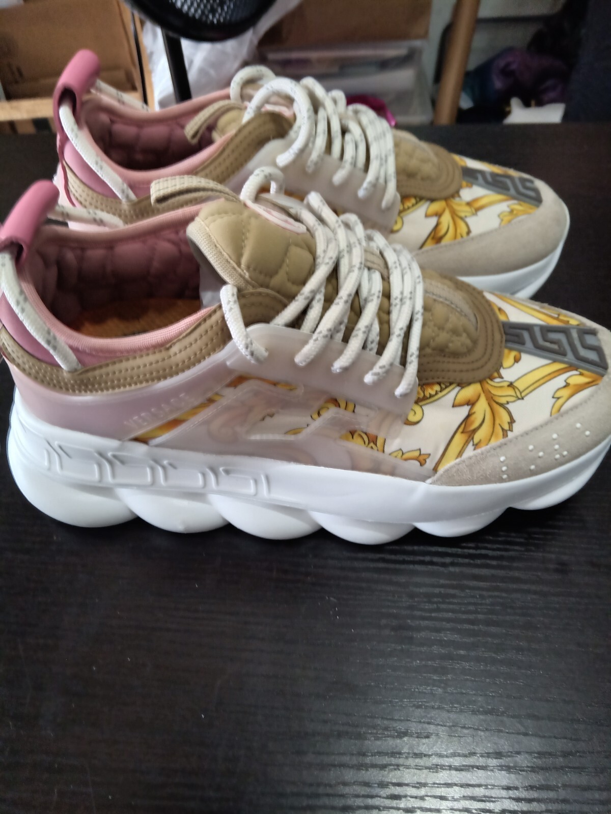 Versace Chain Reaction Baroque Women Shoes Sneakers … - Gem