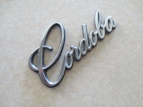 Original Chrysler Cordoba car badge / emblem -- | eBay