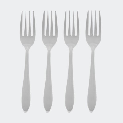 Set of 4 Maddison Salad Forks Small Sized Forks Everyday Fork Child ...